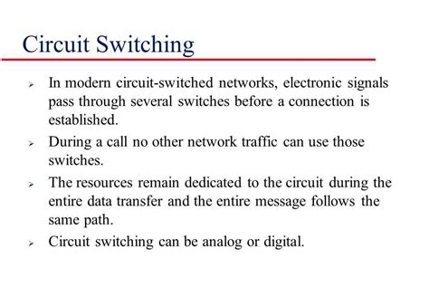 Explain The Advantages And Disadvantages Of Circuit Switched Networks Wiring Flow Line