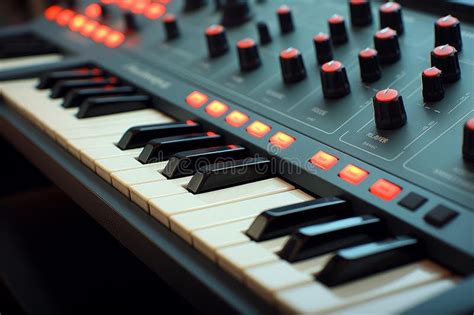 Retro Synth Music Analog Buttons Generate Ai Stock Illustration Illustration Of Dance