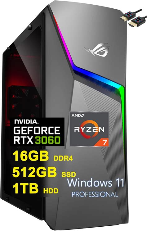 Buy Asus Rog Strix G Dk Gaming Desktop Computer Amd Core Ryzen X I F Gb