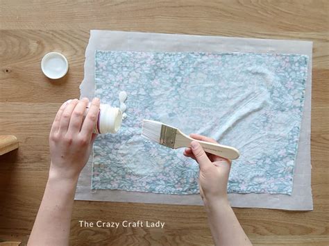 Instant Makeover How To Mod Podge Fabric On Wood Furniture
