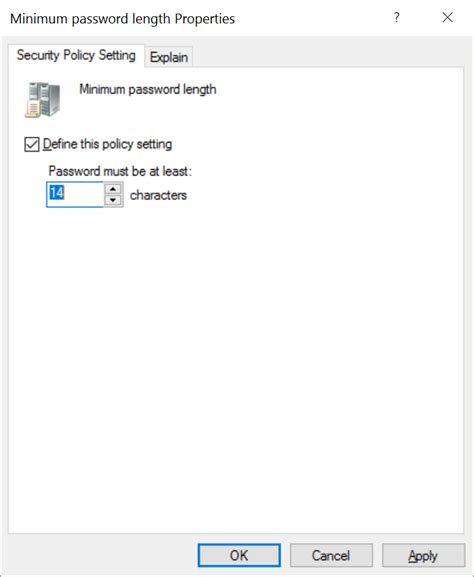 Minimum Password Length Active Directory Group Policy Central