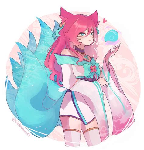 Spirit Blossom Ahri Fanart By Legaxcy On Deviantart