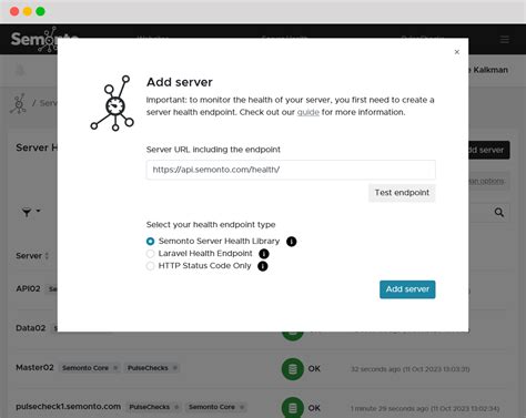 monitor the uptime load and health of your servers semonto