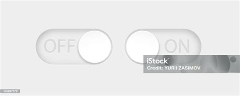 켜기 및 끄기 토글 스위치 버튼 소재 디자인 전환 버튼이 설정 되어 있습니다 벡터 그래픽 사용자 인터페이스에 대한 스톡 벡터 아트 및 기타 이미지 그래픽 사용자