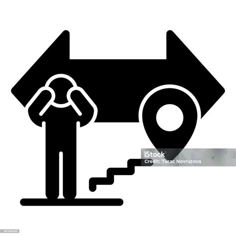 바이러스 발생 솔리드 아이콘에서 멀리 유지하십시오 지도 핀 기호 흰색 배경에 상형 문자 스타일의 픽토그램이 있는 사회적 거리두기