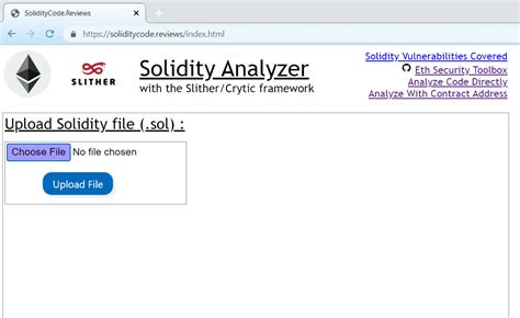 GitHub Karlpothast SolidityCode Reviews Smart Contract Solidity Analyzer Using Docker Go