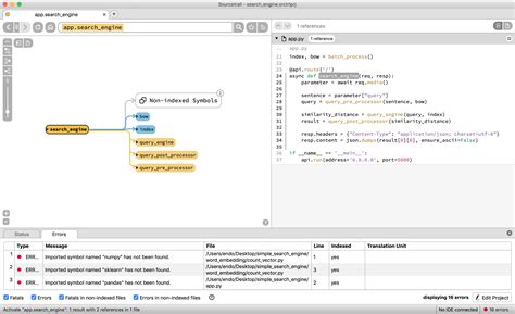 コード可視化ツール「sourcetrail」でpythonで書いた自作簡易検索エンジンのソースコード解析をする