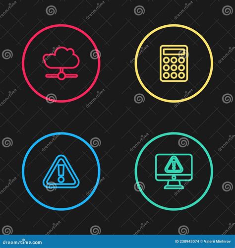 Set Line Exclamation Mark In Triangle Monitor With Exclamation