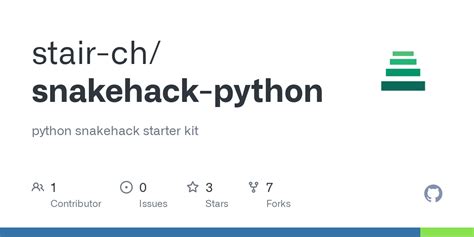 GitHub Stair Ch Snakehack Python Python Snakehack Starter Kit