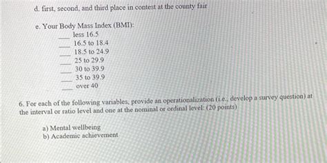 Solved Identify The Following As Either A Variable Or Chegg
