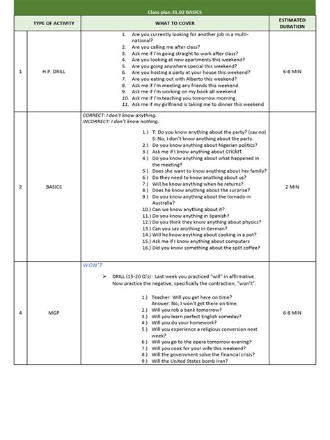 Class Plan 01172024 Pdf Class Plan 01172024 Pdf