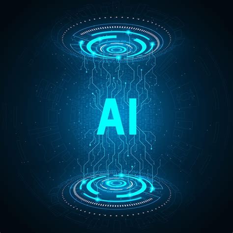 다양한 업무 시스템의 중심에있는 Ai 운영체제 프리미엄 벡터