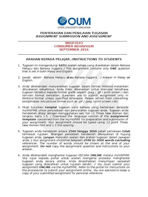 Assignment Consumer Behaviour Pdf