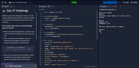 Replit100daysofcode 100daysofcode Python Derlis Cabrera