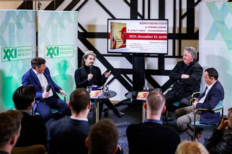 A Késes Ember Bemutattuk G Fodor Gábor új Könyvét Xxi Század Intézet