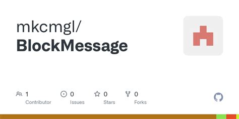 Github Mkcmgl Blockmessage