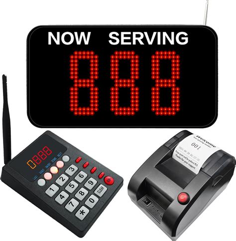 Queue Management System Ticket Dispenser Kiosk Button Queue Management System 1 Keypad 1 Display