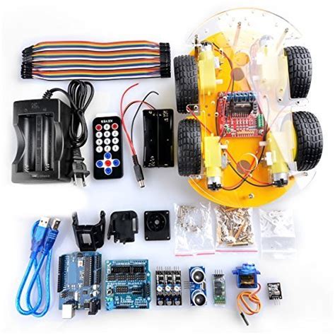 Crenova Robot Car Kit For Arduino 4 Wheel Bluetooth Philippines Ubuy