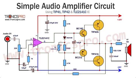 Tip41c Amplifier Circuit Diagram How To Make Mini Power Audi