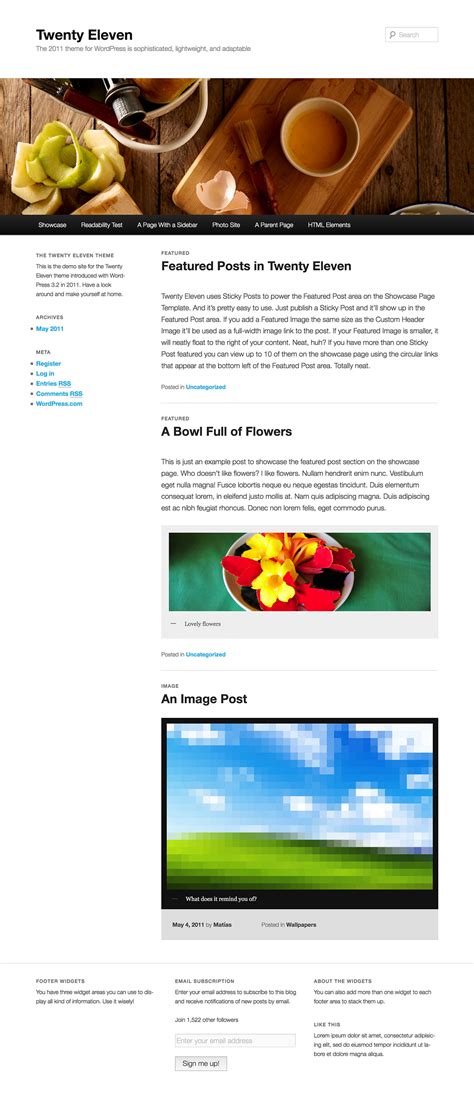 Twenty Eleven Theme —