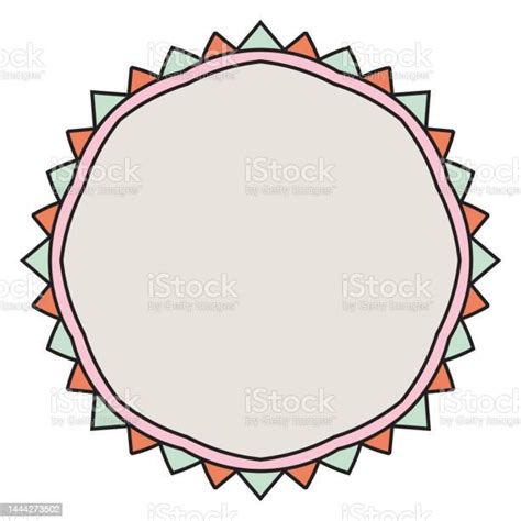 귀여운 만다라 프레임 흰색 배경에 고립 된 장식용 둥근 낙서 꽃 0명에 대한 스톡 벡터 아트 및 기타 이미지 0명 고딕 양식 귀여운 Istock