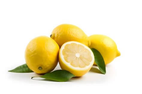Premium Ai Image Lemon Fruit Isolated On White Neural Network Ai Generated