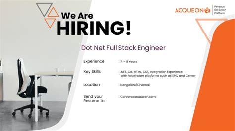 hiring dotnetdeveloper fullstackengineer patientassist healthcaretech techjobs joinus