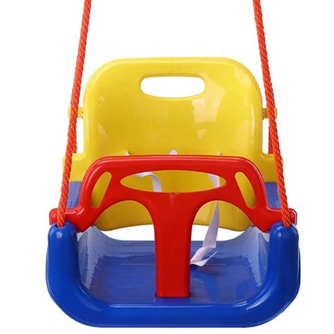 Детска градинска люлка модулна 3 в 1 устойчива на въжета безопасна Red Garden многоцветна