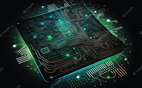 Premium Ai Image Circuit Board Background Electronic Circuit Board