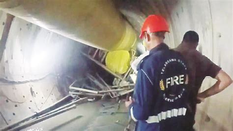 အိန္ဒိယနိုင်ငံတောင်ပိုင်း၌ ဆောက်လုပ်ဆဲလိုဏ်ခေါင်းပြိုကျမှုဖြစ်ပွား ပိတ်မိနေသူရှစ်ဦးအား ကယ်ဆယ