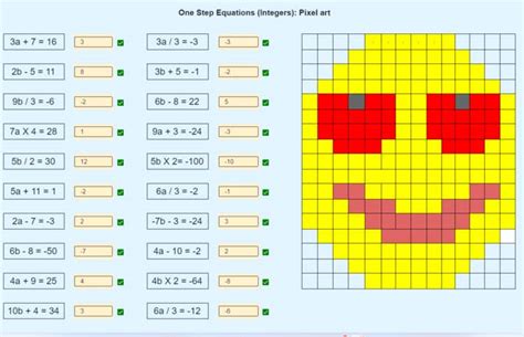 Pixel Art One Step Equations Bundle By Activelearninglabs Tpt