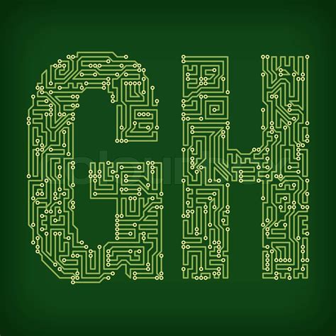 Pcb Symbols Stock Vector Colourbox