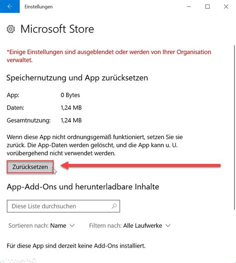 Zurücksetzen Der Microsoft Windows 10 Store App Windows Faq