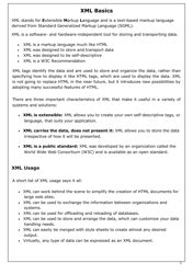 Xml Basics Cheat Sheet Download Printable PDF Templateroller