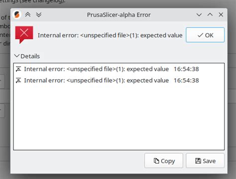 Prusaslicer 260 Alpha6 With Mainsail Test Button Causes A Error And Then A Crash · Issue