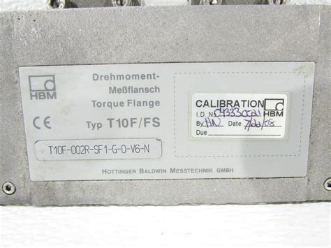 Hbm T10f 002r Sf1 G 0 V6 N Torque Flange Premier Equipment Solutions