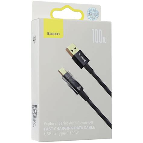 Kabel Baseus Explorer Series W Usb Do Usb C M Czarny Pancernik Eu