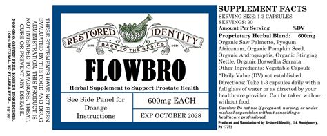 Flow Bro For Prostate Restored Identity