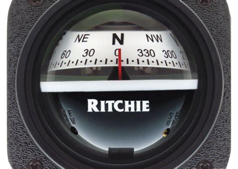 Ritchie V 527 Kayak Compass Bulkhead Mount White Dial