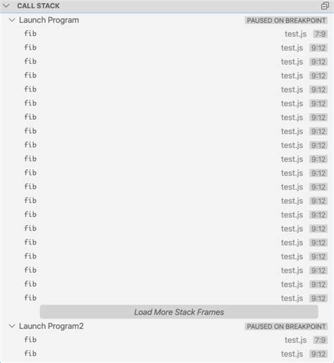 debug improve call stack ui ux · issue 83986 · microsoft vscode · github