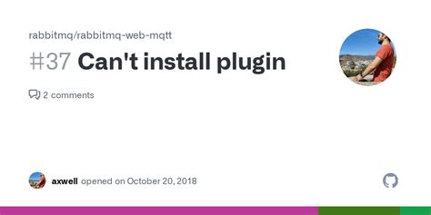 Cant Install Plugin · Issue 37 · Rabbitmqrabbitmq Web Mqtt · Github