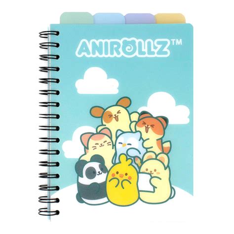 Mint Hello Anirollz Detachable Index Notebook