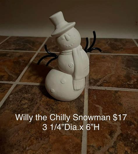 Willy The Chilly Snowman The Art Shack