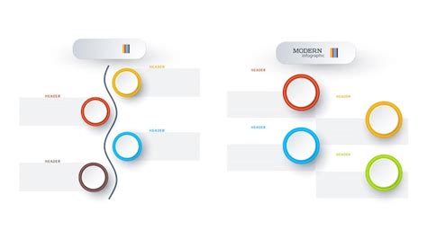 Set Design 비즈니스 프리젠테이션 템플릿 벡터 그림 Eps 10 차트 프로세스 금융 회사 기술 인포그래픽 번호 배너 차트