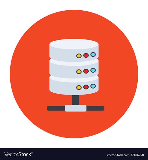 Database Network Royalty Free Vector Image Vectorstock