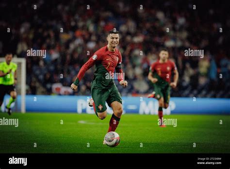 Cristiano Ronaldo During Uefa Euro 2024 Qualifying Game Between