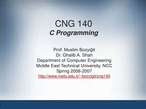 Ppt Cng 140 C Programming Powerpoint Presentation Free Download Id