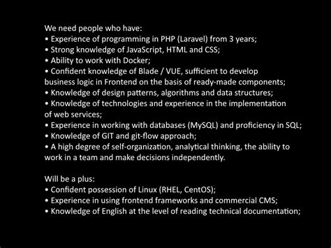 Varya Nekhina On Linkedin Middle Php Developer Laravel Vuejs