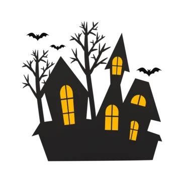Casa Embrujada De Halloween Vector Png Dibujos Víspera De Todos Los