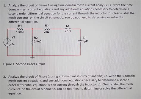 Solved Analyze The Circuit Of Figure Using Time Domain Chegg